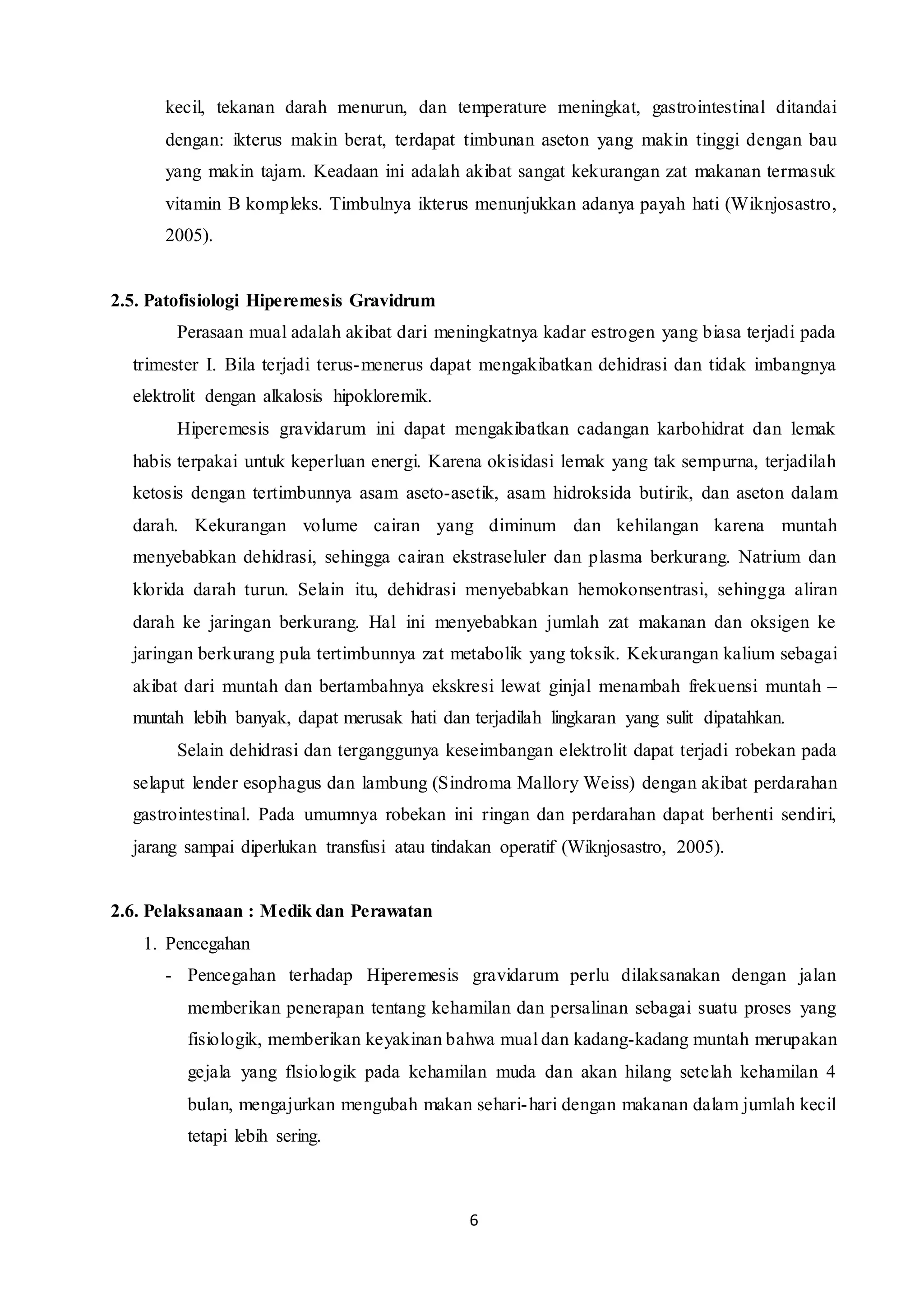 askep pasien dengan Hiperemesis gravidarum | DOCX