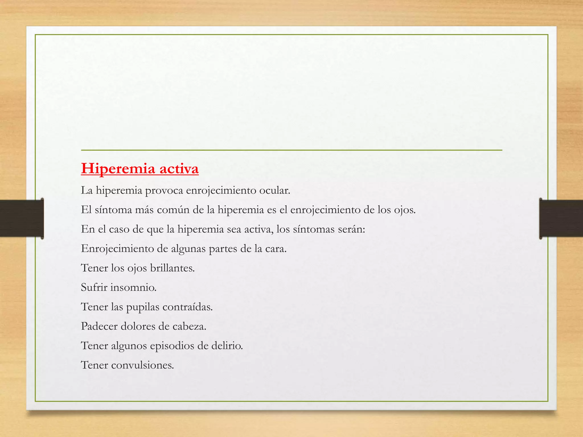 Hiperemia | PPTX | Blood Disorders | Diseases and Conditions