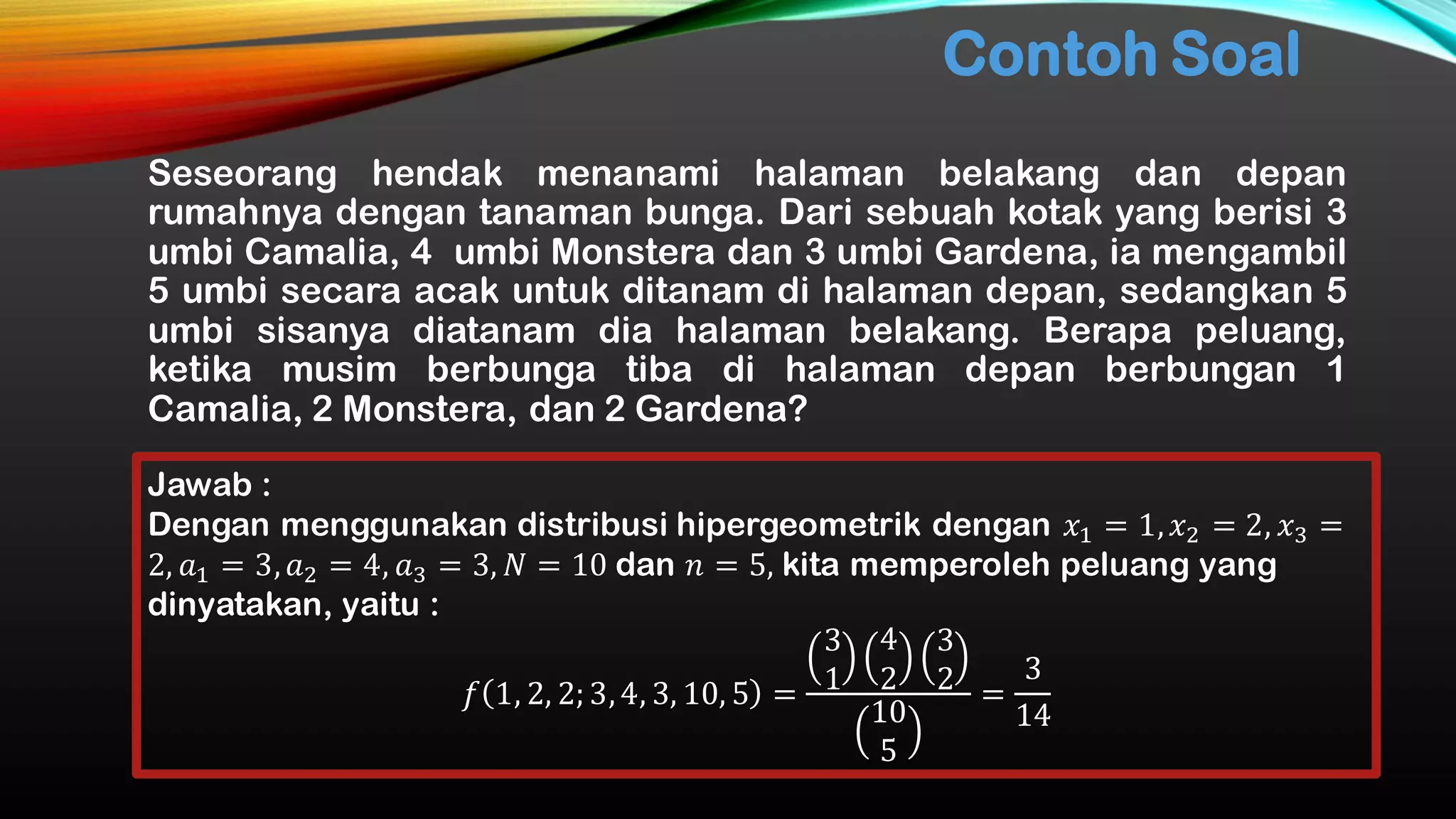 DISTRIBUSI HIPERGEOMETRIK | PDF