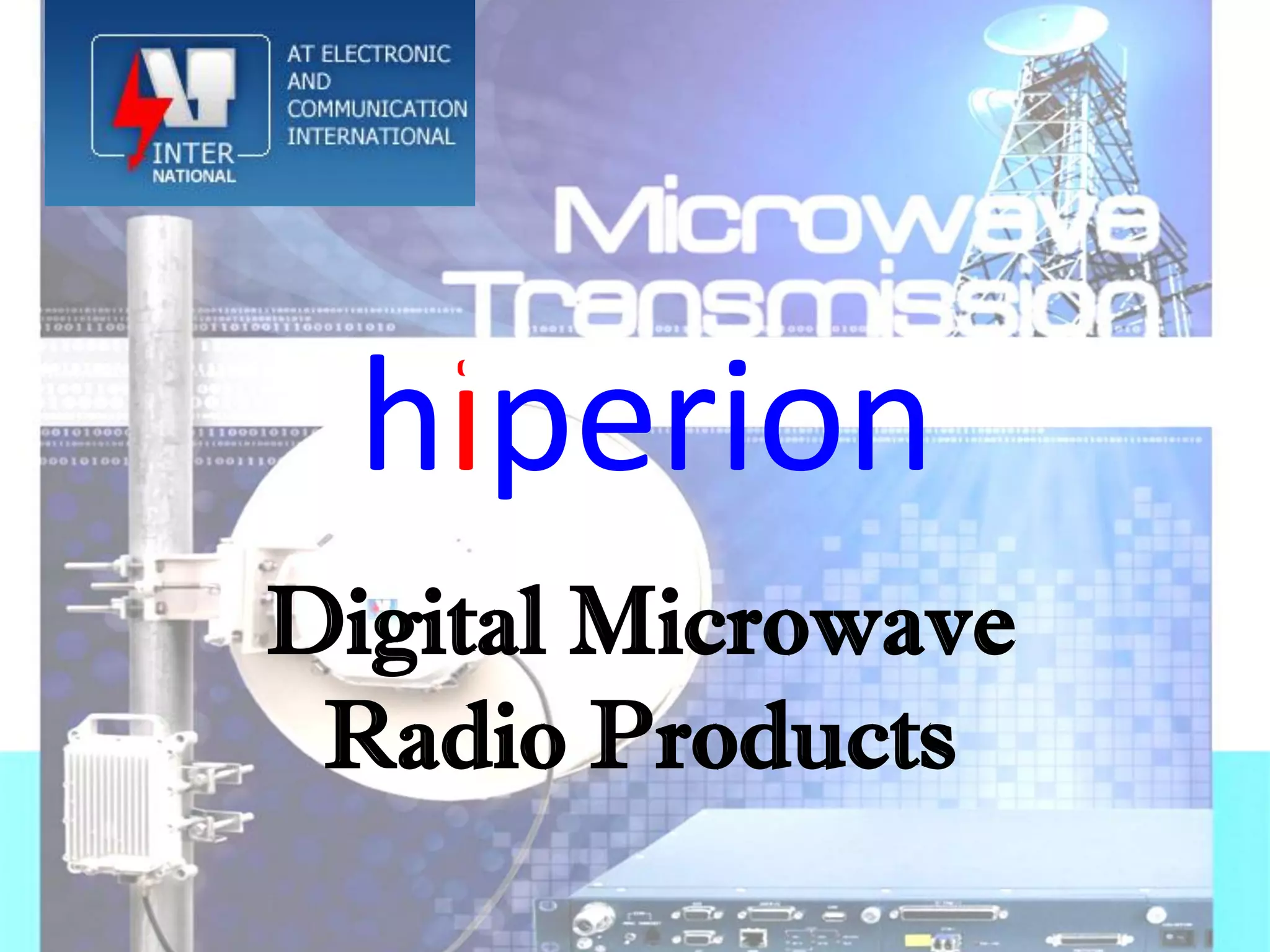 Hiperion Digital Microwave Radio Presentation | PDF | Computer ...