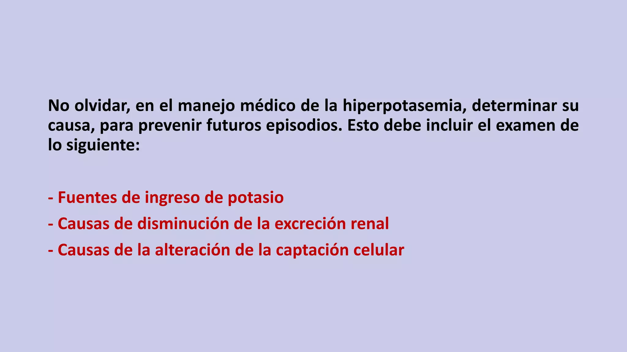 HIPERKALEMIA (Hiperpotasemia) | PPTX
