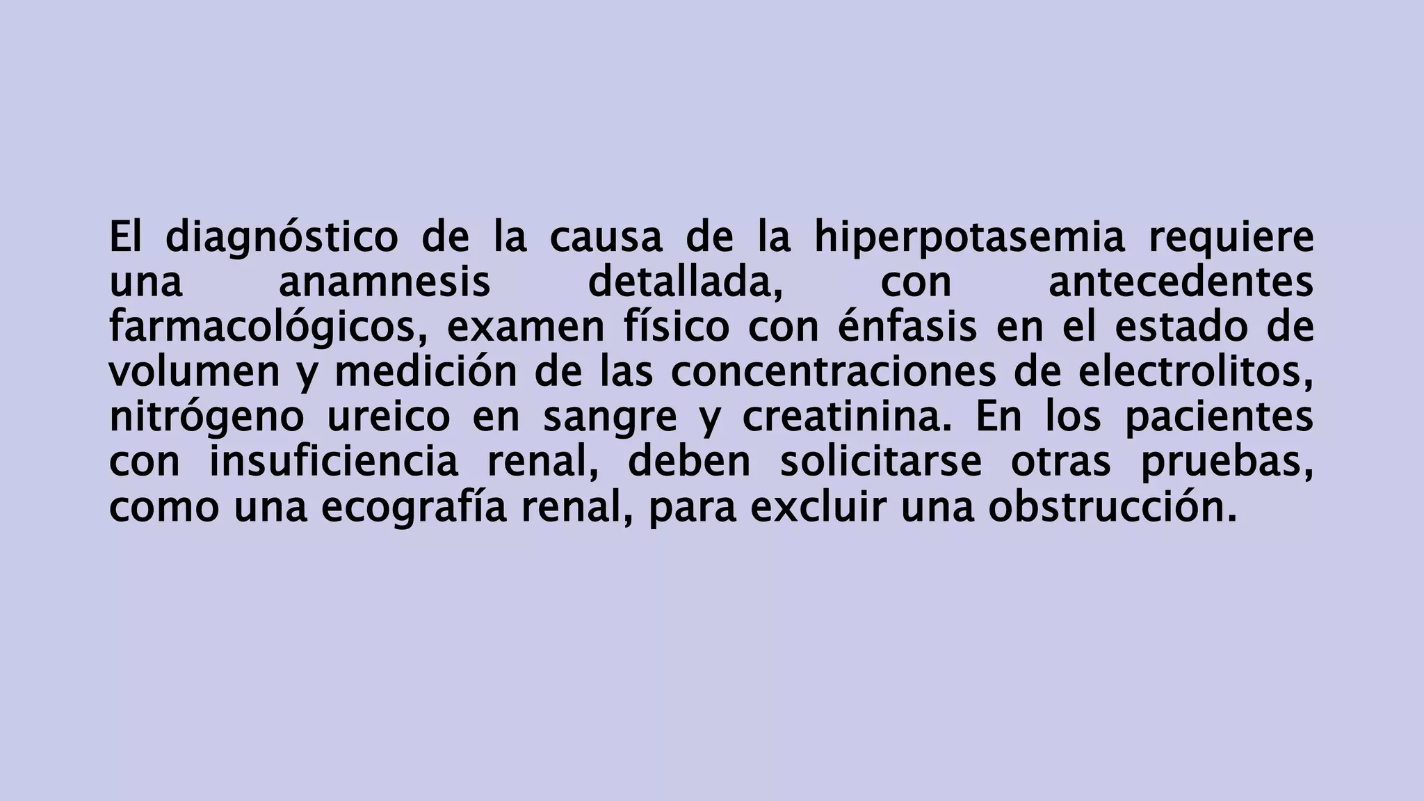 HIPERKALEMIA (Hiperpotasemia) | PPTX