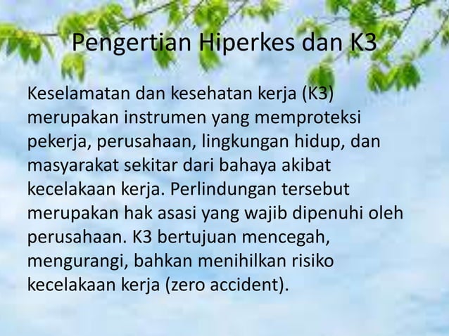 Hiperkes dan K3 | PPTX