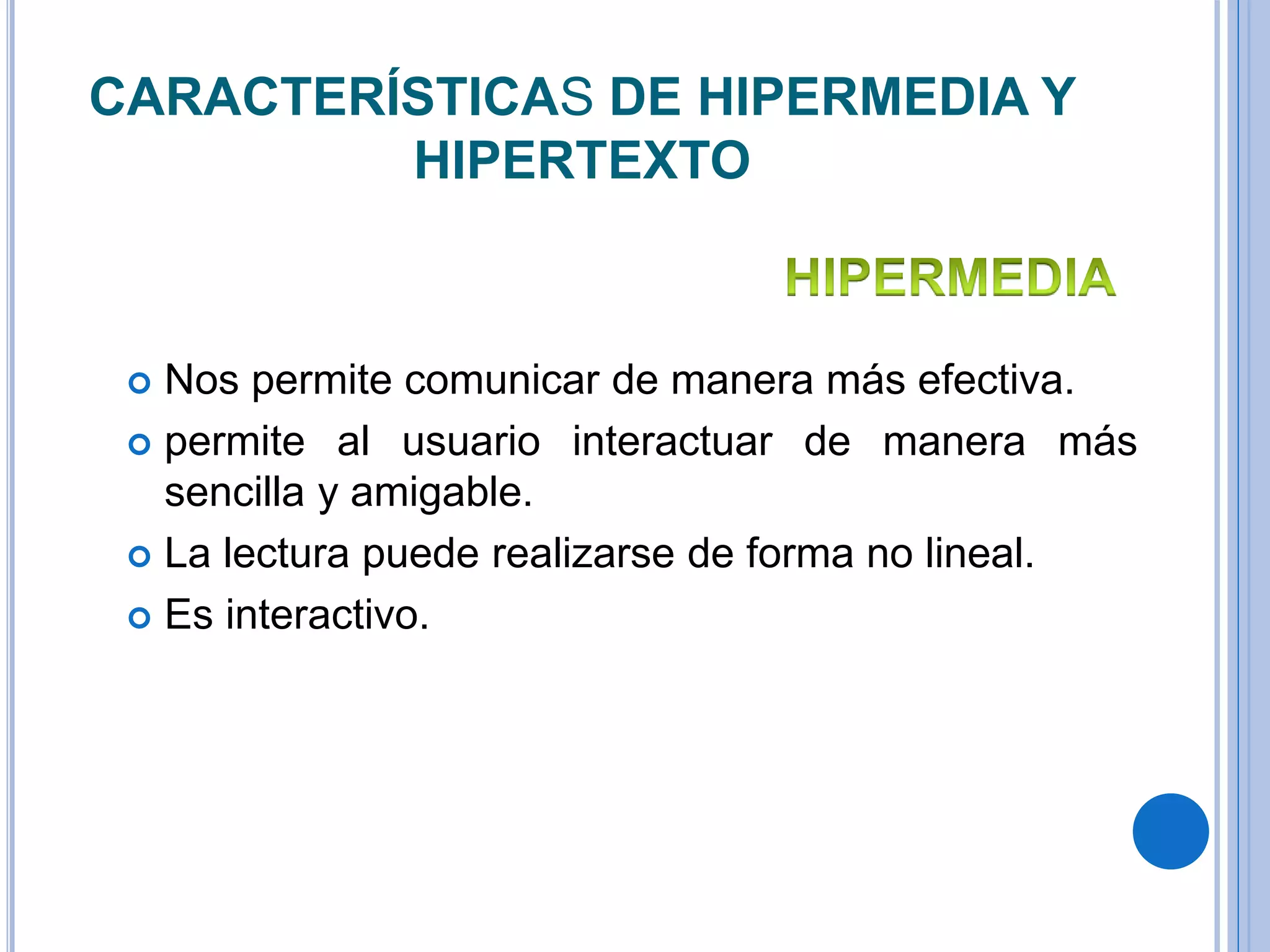 Hipermedia y hipertexto | PPT