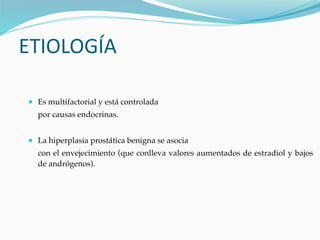 Hiperplasia Prostática Benigna Urologia. | PDF