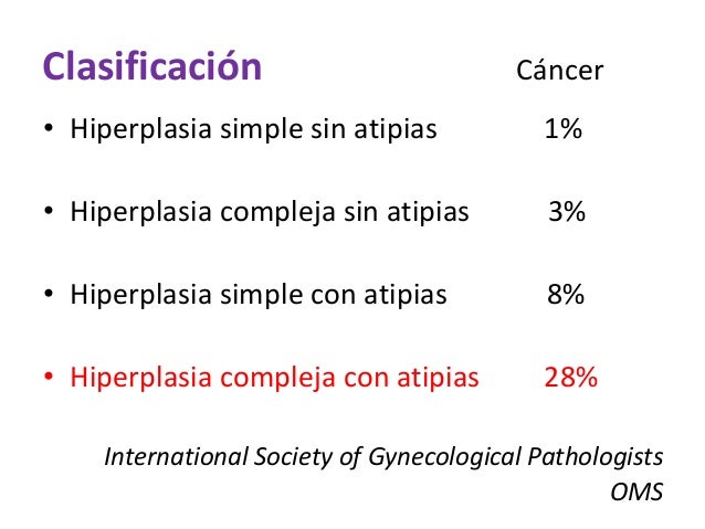 Hiperplasia endometrial y cáncer de endometrio