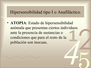 Hipersensiblidad tipo I y II | PPT