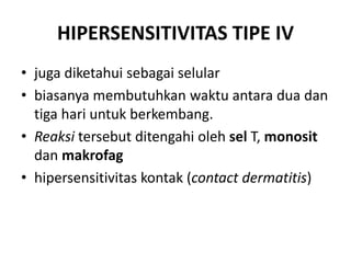 tentang hipersensitif yang terjadi pada manusia | PPTX