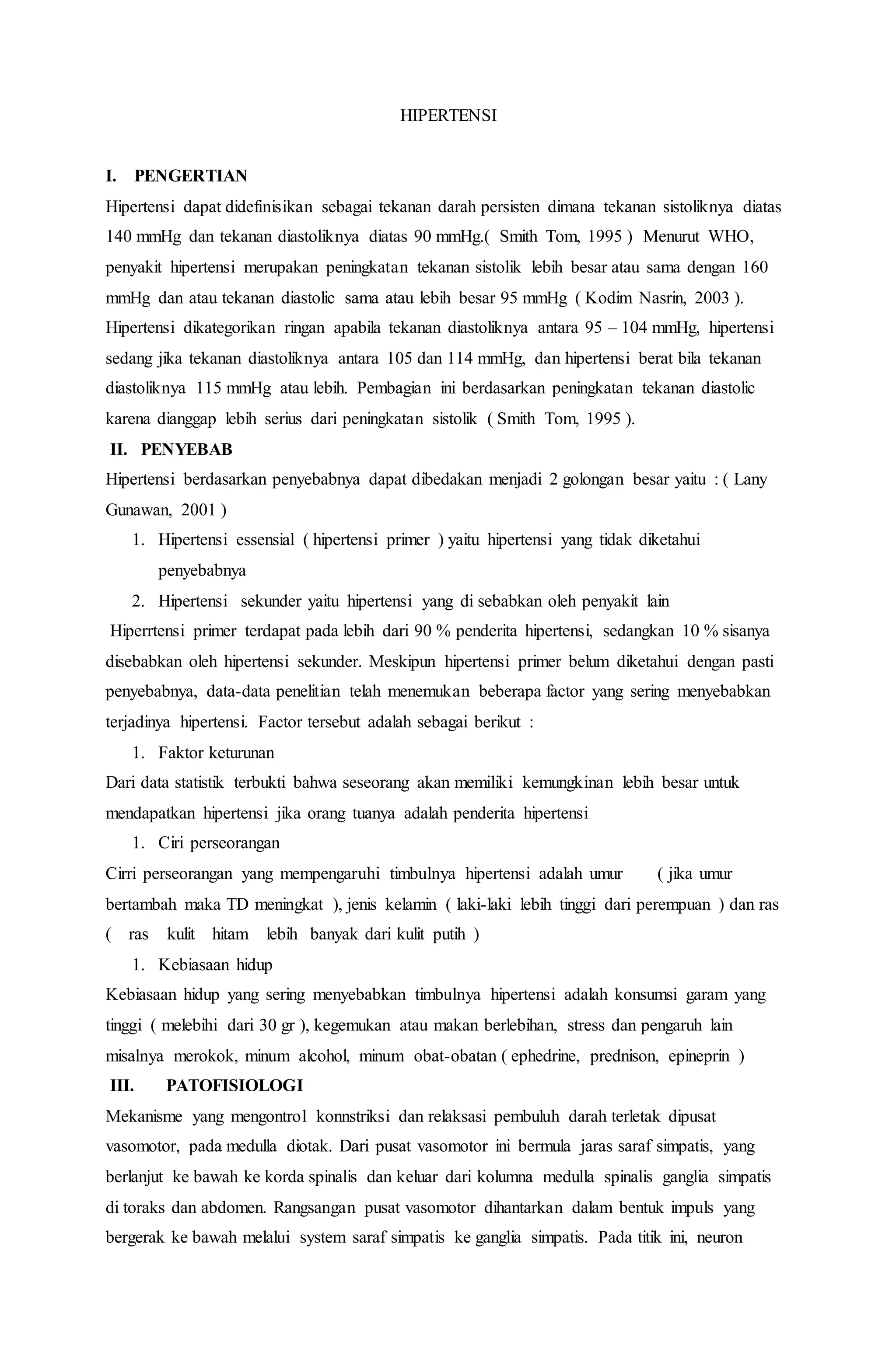 Hipertensi | DOCX