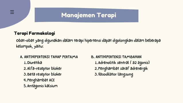 Presentasi farmakologi materi hipertensi | PDF