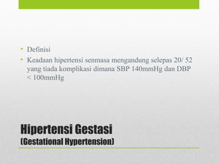 Hipertensi Akibat Kehamilan (Pregnancy Induced Hipertension) | PPT