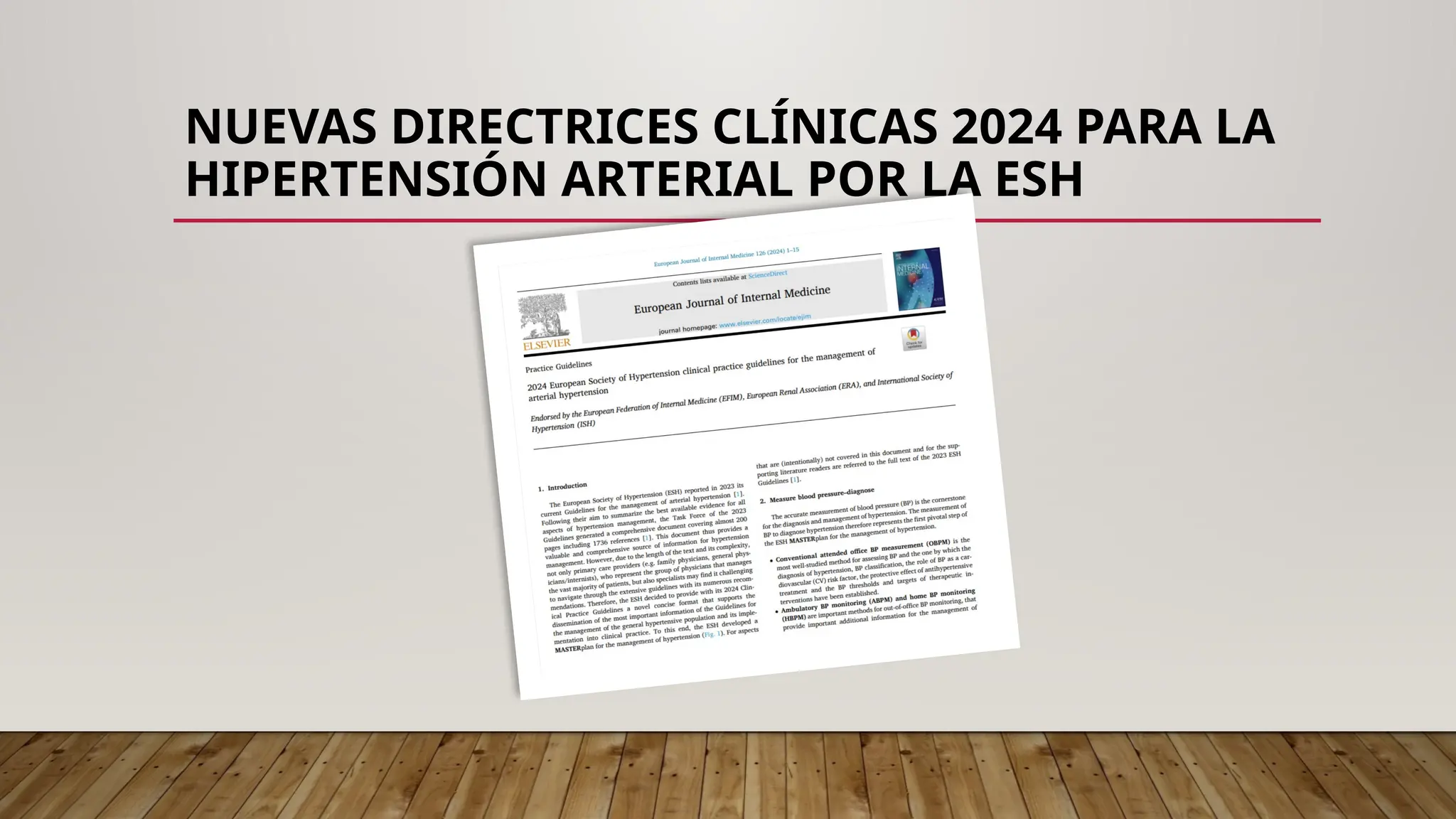 Guia de diagnóstico y manejo sobre Hipertensión arterial 2024 AHA | PPTX