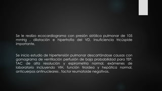 Hipertensión pulmonar. Fisiopatologia, Clasificacion, Diagnostico y ...
