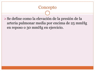 Hipertension pulmonar | PPTX