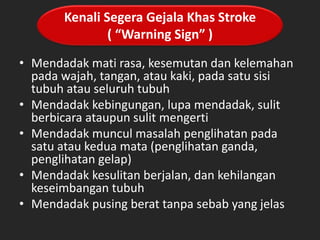 Hipertensi & strok punya orang | PPTX