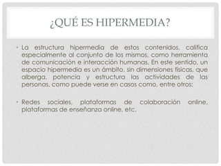 Hipertextos e hipermedia | PPTX