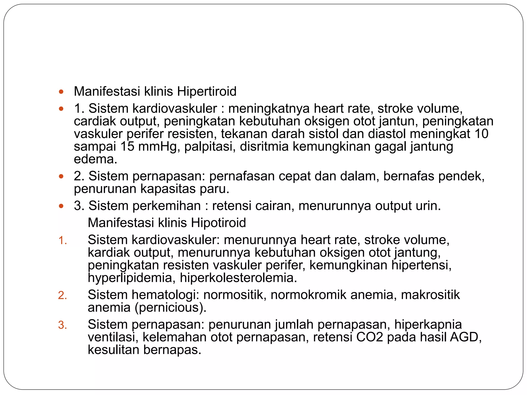 Hipertiroid dan Hipotiroid | PPTX