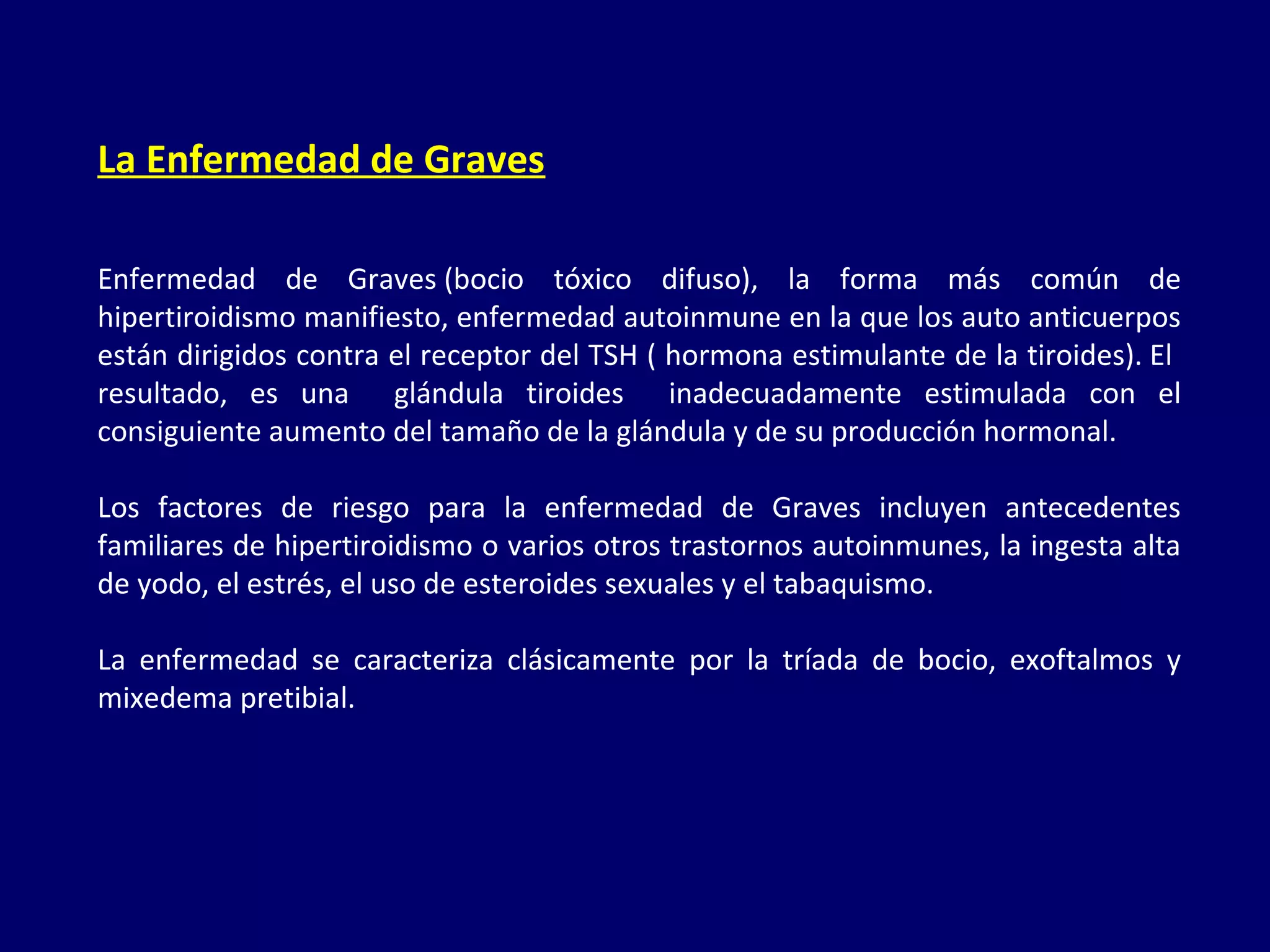 Hipertiroidismo, tormenta tiroidea y enfermedad de | PPT