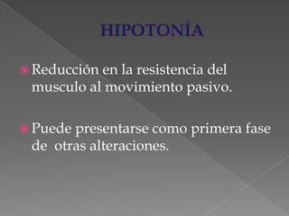 Hipertonia y espasticidad | PPTX