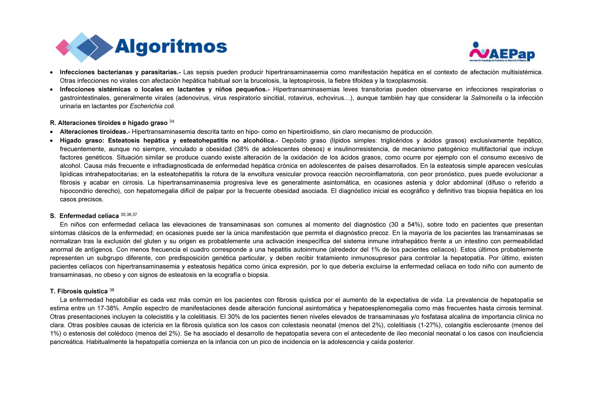 Algoritmo AEPap Hipertransaminasemia | PDF | Diseases and Conditions ...