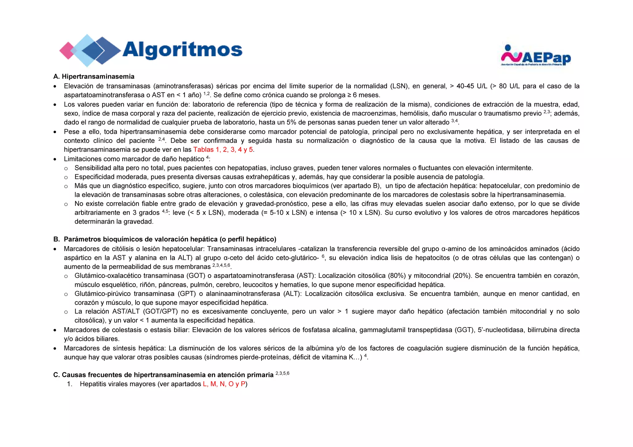 Algoritmo AEPap Hipertransaminasemia | PDF | Diseases and Conditions ...