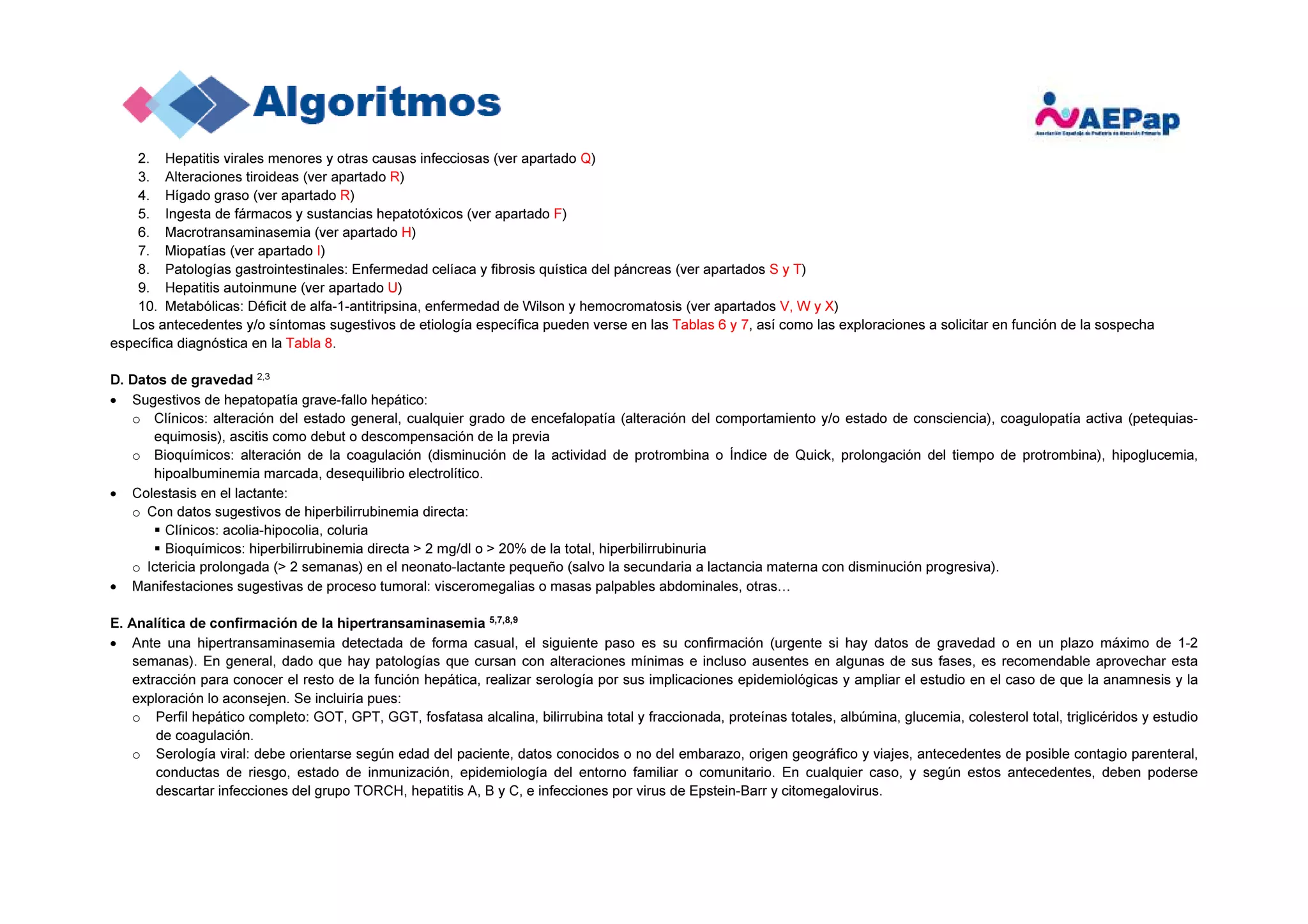Algoritmo AEPap Hipertransaminasemia | PDF | Diseases and Conditions ...