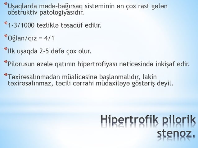 Hipertrofik pilorik stenoz | PPT