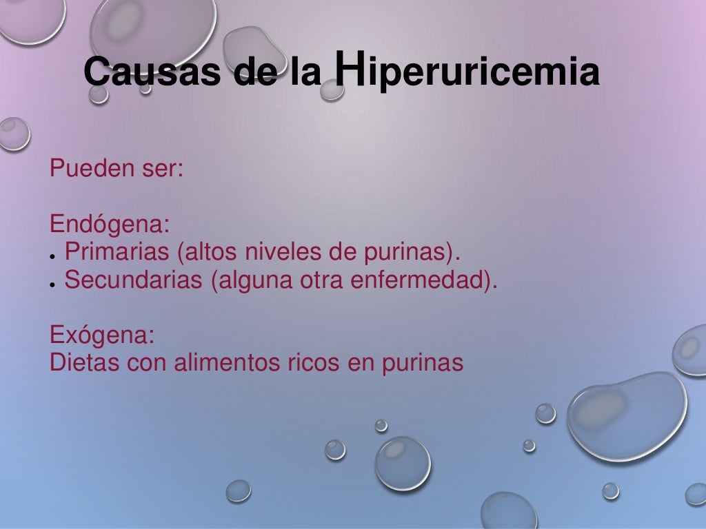 Hiperuricemia y Gota