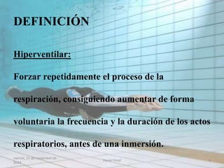 Hiperventilación en apnea | PPTX