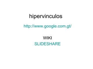 Hipervinculos | PPT