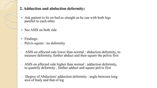 Hip examination | PPTX | Death, Injury, or Military Conflict ...