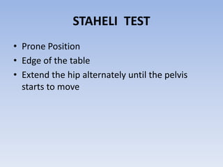 CLINICAL EXAMINATION OF HIP JOINT | PPTX