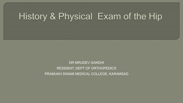 Hip Examination Pptx