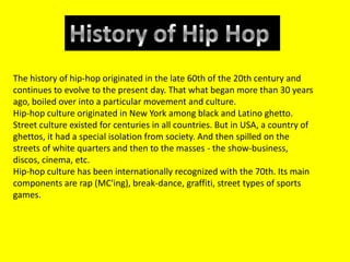 My research on Hip-hop | PPTX