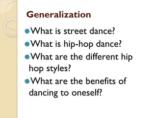 Grade 10 Recreational Activity-Dance Hiphop | PPTX