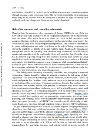 Hip hop and spoken word therapy with urban youth | PDF | Hip Hop Music ...