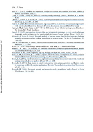 Hip hop and spoken word therapy with urban youth | PDF | Hip Hop Music ...