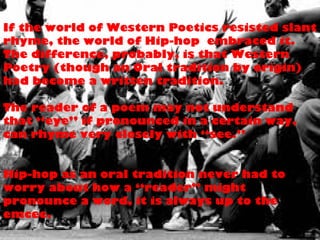 Hip-Hop as Poetry | PPT