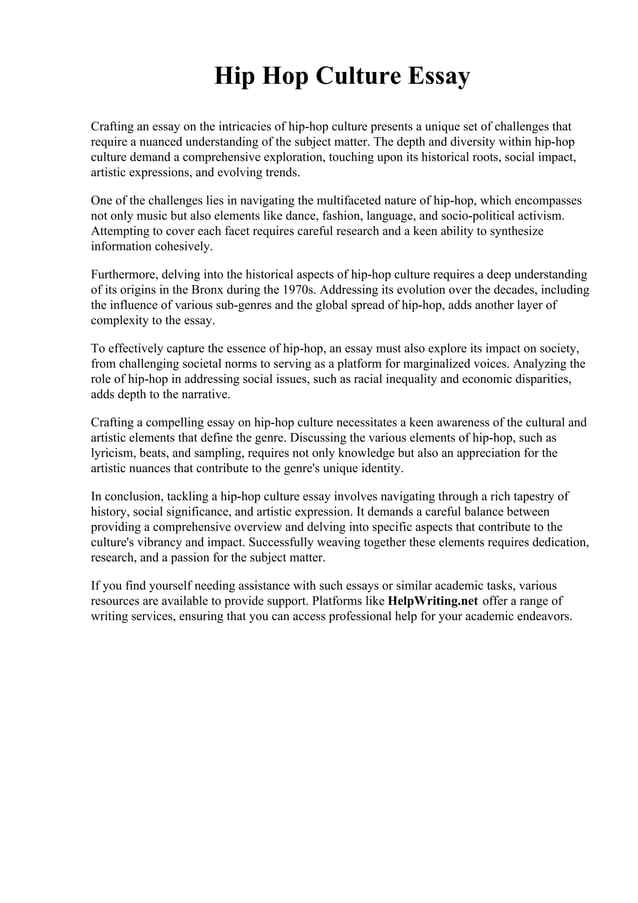 Hip Hop Culture Essay.pdf
