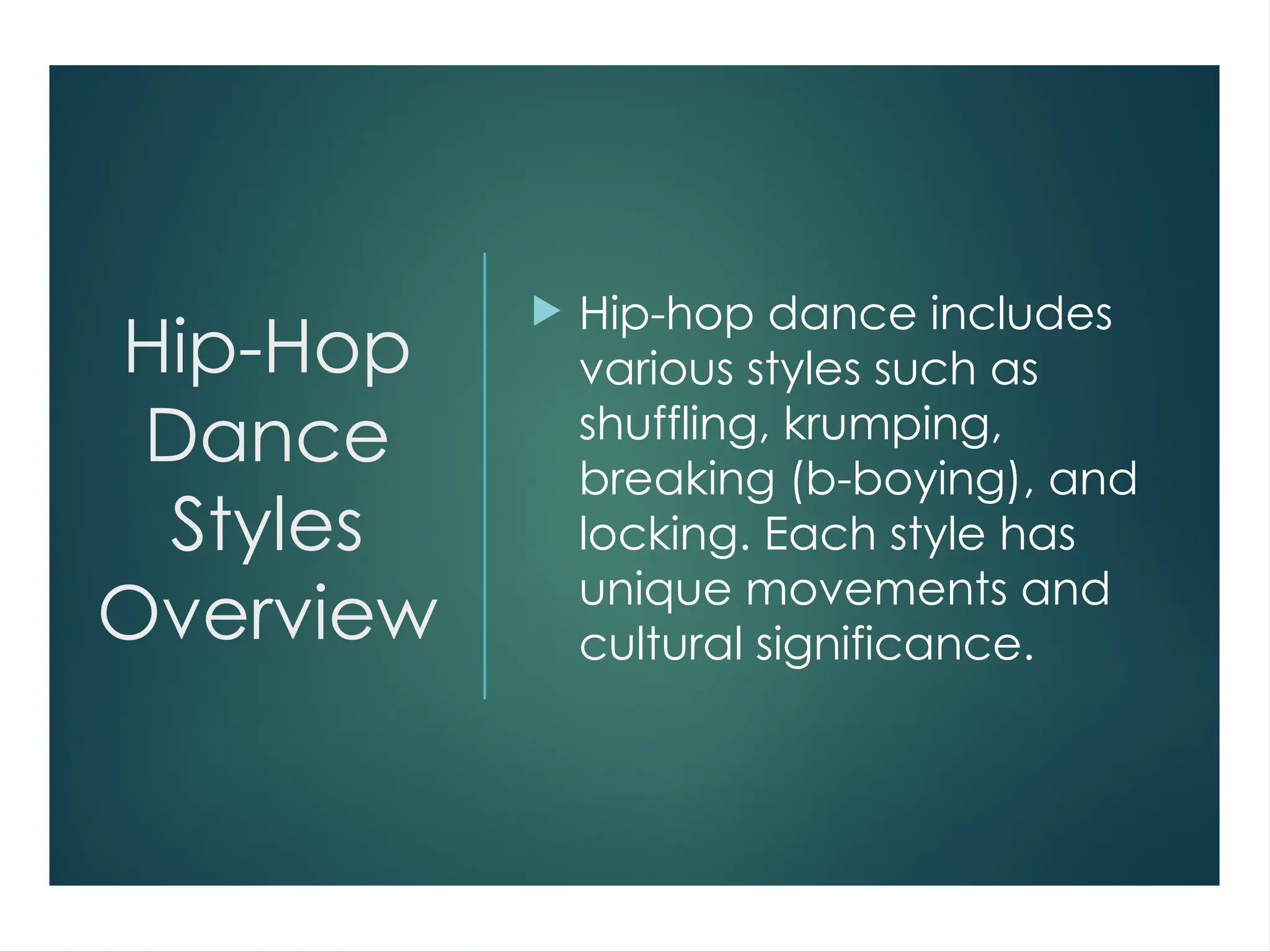 Hip_Hop_Dance_Presentation.presentation. | PPTX