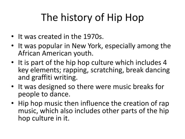 Hip hop genre | PPT