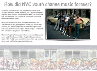 The Creation Story of Hip Hop | PDF