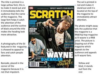 Hip hop music magazine analysed | PPTX