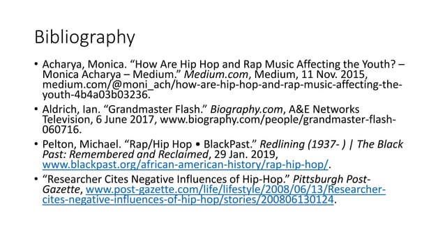 Hip hop rap negative powerpoint | PPTX | Hip Hop Music | Music