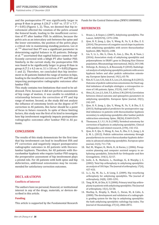 Hip involvement negatively impact the postoperative radiographic ...