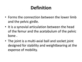 Hip joint | PPTX