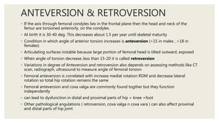 Hip joint - proximal and distal articular surface ppt | PPTX