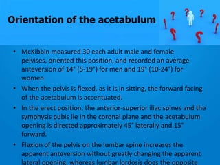 Hip joint anatomy and biomechanics | PPTX