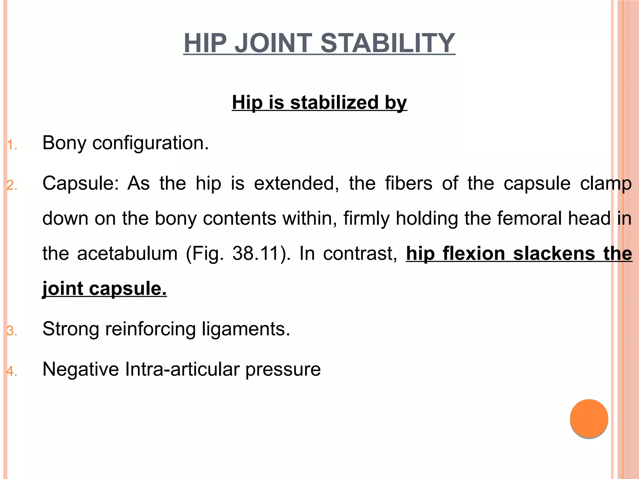 Hip joint biomechanics and pathomechanics | PDF
