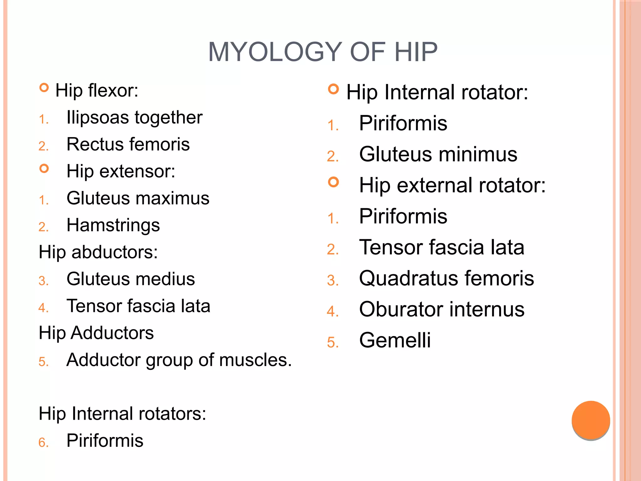 Hip joint biomechanics and pathomechanics | PDF